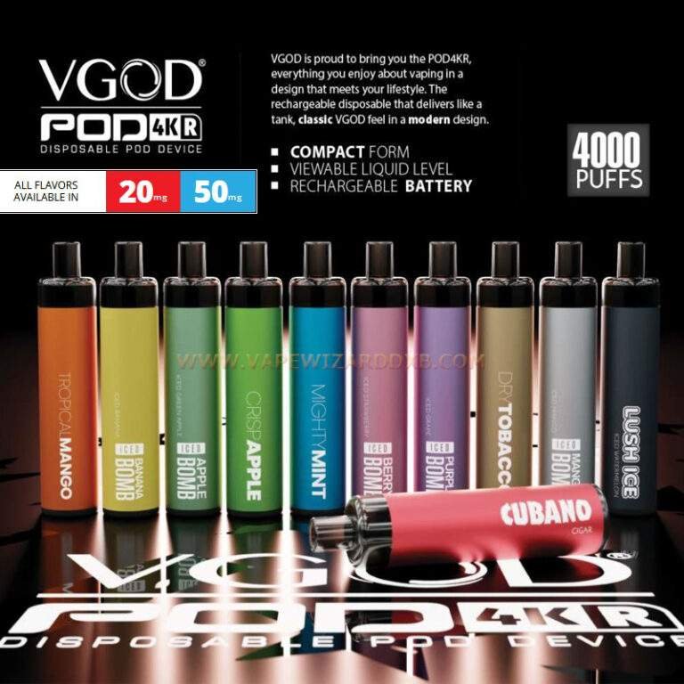 BEST VGOD POD 4K DISPOSABLE IN UAE | VAPE WIZARD