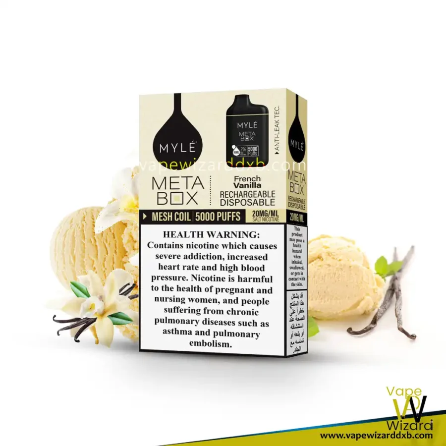 Best Myle Meta Box Disposable 5000 - Vape Wizard Dubai UAE