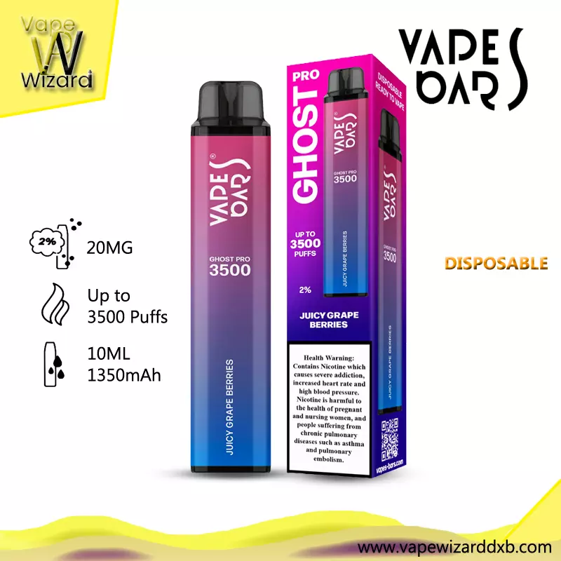 Best GHOST PRO 3500 JUICY GRAPE BERRIES 20mg